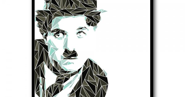 Charlie Chaplin Abstract Wall Art Charlie Chaplin Abstract Wall Art